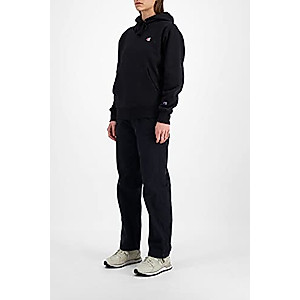 Champion mens Reverse Weave Pullover, Left Chest C Hoody, Black-y06145, Medium US