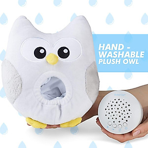 Bubzi Co Baby Footprint & Handprint Kit & Matching White Noise Owl Soother - Baby Girl Gifts & Baby Boy Gifts, Unique Baby Shower Gifts, Personalized Baby Gifts for Baby Registry & Nursery Decor