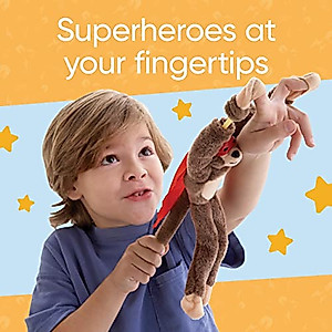 Set of 3 Flying Flingshot Howler Monkeys Plush Toys with Sound, 11.5''H