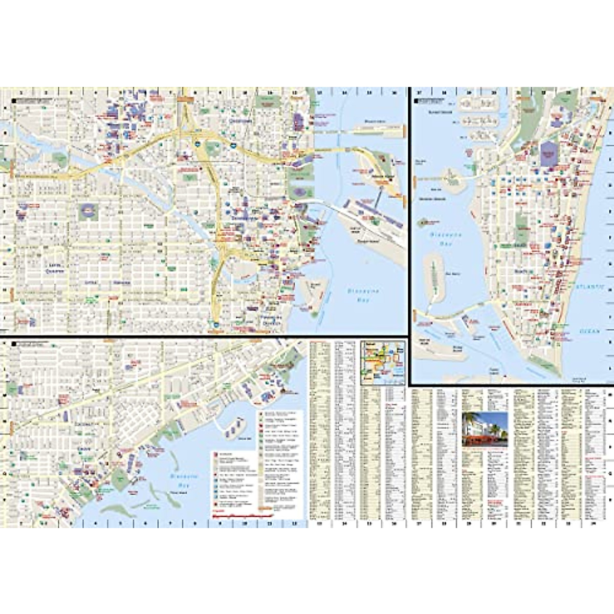 Miami and the Keys Map (National Geographic Destination City Map)