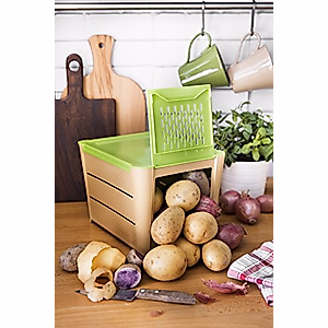 Snips Potato Keeper, 10.04" x 7.87" x 6.89", Green