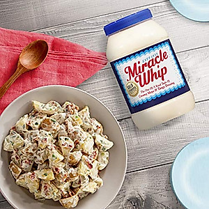 Miracle Whip Dressing, for a Keto and Low Carb Lifestyle, (30 fl oz Jar)