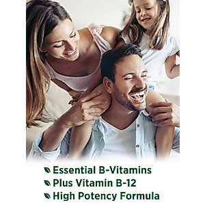 Nature's Truth Vitamin B Complex | Plus B12 | 165 Tablets | Vegetarian, Non-GMO & Gluten Free