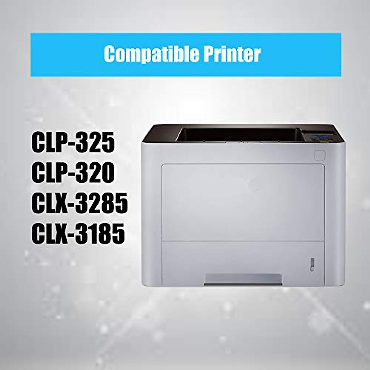 2-Pack 4Benefit Compatible CLT-407S Toner Cartridge CLP325 (2xBlack) CLT-K407S CLTK407S CLT407S Used for CLX-3185FW 3185N CLP-320N CLP-321N CLP-325W CLP-325 Color Laser Printer