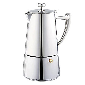 Cuisinox Roma 6-cup Stainless Steel Stovetop Moka Espresso Maker