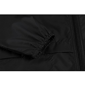 Hount Women's Lightweight Hooded Waterproof Packable Active Casual Rain Jackets (M, Black)