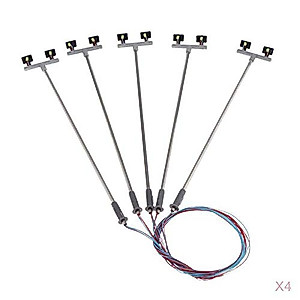 BESSTUUP 20Pcs 1:87 Model Miniature Garden Train Lights HO Scale Accessory 12cm