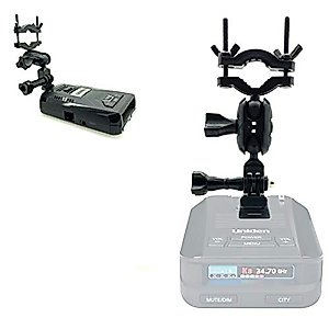 LycoGear Rearview Mirror Stem Mount for Uniden R1 R2 R3 R4 R7 DF1 DFR2 DFR3 DFR5 DFR6 DFR7 DFR8 DFR9 Radar Detector (for Uniden Radar Detector Only)