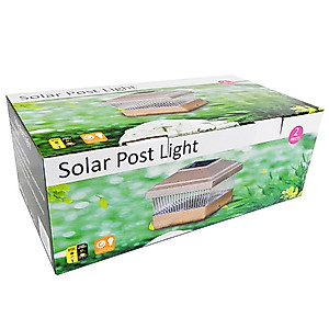 iGlow 8 Pack Copper Outdoor Garden 5 x 5 Solar LED Post Deck Cap Square Fence Light Landscape Lamp PVC Vinyl Wood Bronze
