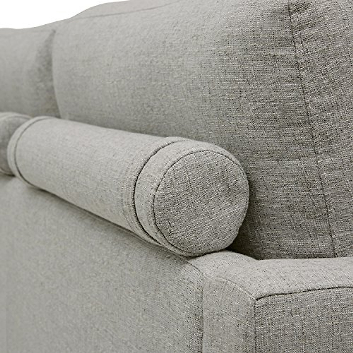 Amazon Brand – Rivet Cove Mid-Century Modern Tufted Apartment Sofa, 72"W, Light Grey