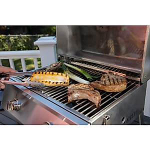 Cuisinart CGG-306 Chef's Style Portable Propane Tabletop 20,000, Professional Gas Grill, Two 10,000 BTU Burners, Stainless Steel