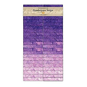 Stonehenge Gradations Brights Amethyst Stone Strips 40 2.5-inch Strips Jelly Roll Northcott