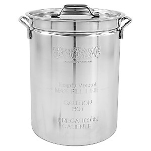 Bayou Classic 1118 32-qt Stainless Steel Turkey Fryer Perfect For Frying Up To 18-lb Turkeys Includes Perforated Poultry Rack and Lift Hook 12-in Stainless Thermometer 1-oz Seasoning Injector