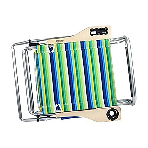 Deluxe 4 Reclining Positions Lightweight High Aluminum Beach Chair with Canopy Shade for Adults, Drink Holder, Storage Pouch