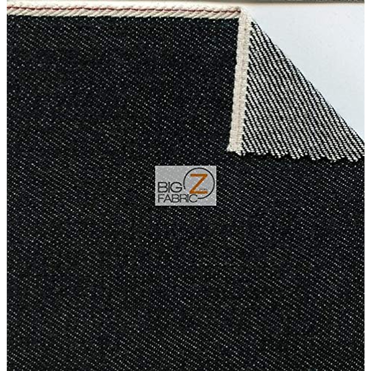 Assorted/Japanese Selvedge Denim Fabric by The Yard DIY Fashion Apparel Jeans Acceossories (Assorted Black (Cone Stretch Denim USA Red Selvage))