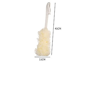 INGVY Dry Brushing Body Brush Long Handle Hanging Soft Mesh Back Body Bath Shower Scrubber Brush Sponge for Bathroom Shower Brush (Size : Green)