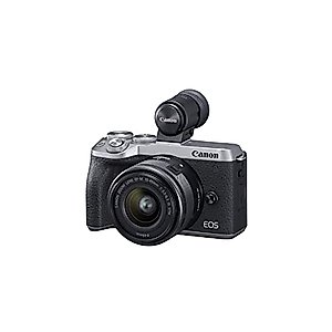 Canon EOS M6 Mark II Mirrorless Camera with EF-M 15-45mm Lens 612C011