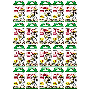 Fujifilm Instax Mini Instant Film (20 Twin Packs, 400 Total Pictures) for Instax Cameras