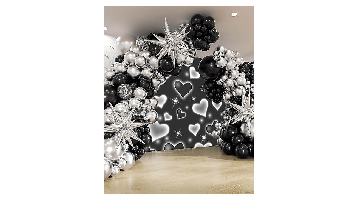 Mocsicka Black Heart 2000s Backdrop for Photoshoot Old School ...