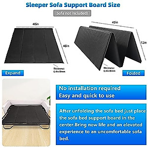 Imperius® Sleeper Sofa Bed Support Board,Sleeper Sofa Support for Sofa Bed Slats,Sleep Sofa Bar for Sofa Bed or Pullout Couch,No Assembly Needed (Full 48x48)