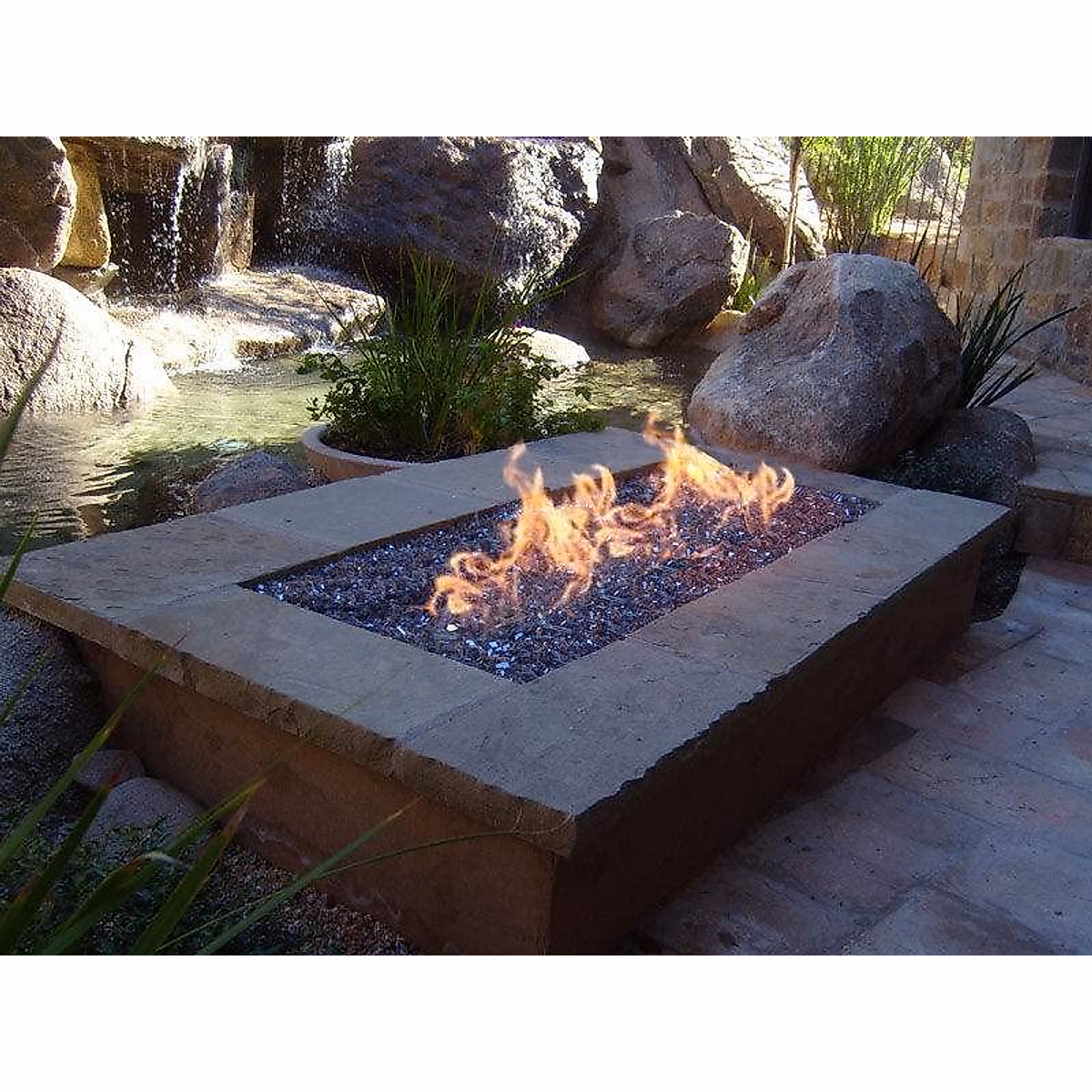 Hearth Products Controls (HPC) Rectangle Stainless Steel Fire Pit H-Burner (HBSB24-NG), 24x6-Inch, Natural Gas
