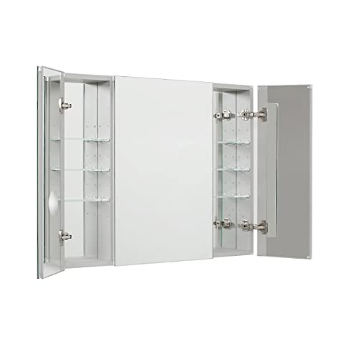 AQUADOM Royale 48in x 30in x 5in 3 Doors, Medicine Cabinet Integrated 3X Magnifying Mirror