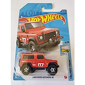 Hot Wheels 2020 Factory Fresh Land Rover Defender 90, Red 199/250