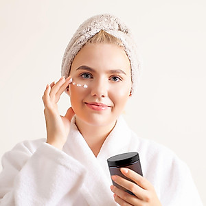 Cornucopia 8oz / 9oz Amber Glass Jars (6-Pack); Straight Sided Cosmetic Jars, Great for Body Butter, Creams, Stash Jars, Etc.