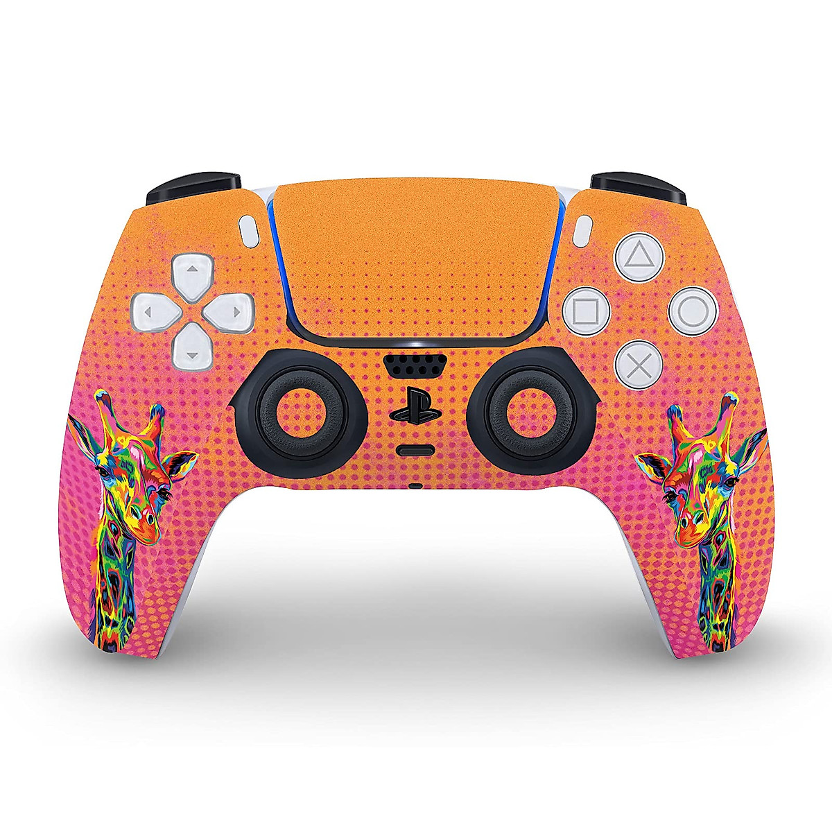 Head Case Designs Officially Licensed P.D. Moreno Giraffe Animals II Vinyl Faceplate Sticker Gaming Skin Decal Cover Compatible With Sony PlayStation 5 PS5 Disc Edition Console & DualSense Controller
