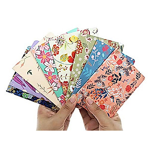BaodeLI 24pcs Mini Notebook,Floral Patterns Portable Pocket Journal Steno Memo Notebook MiniDaily NotePad(8 Patterns,Ruled Pages)