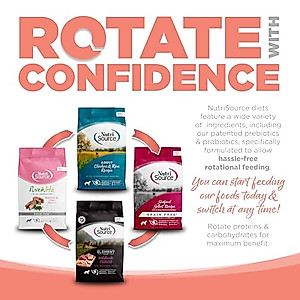 NutriSource Seafood Select Grain-Free Dog Food, Made with Salmon and Menhaden Fish Meal, 5LB, Dry Dog Food