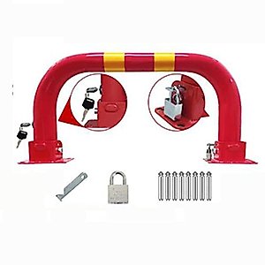 Parking Barrier Parking Lock Double Bar Gantry Parking Lock Garage Space Lock Thicken Anti-Collision Parking Space Lock Manualarchoutdoor(60 * 33cm)
