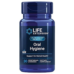 Life Extension FLORASSIST Oral Hygiene – Probiotic, Promotes Overall Oral Health – Gluten-Free, Vegetarian – 30 Lozenges
