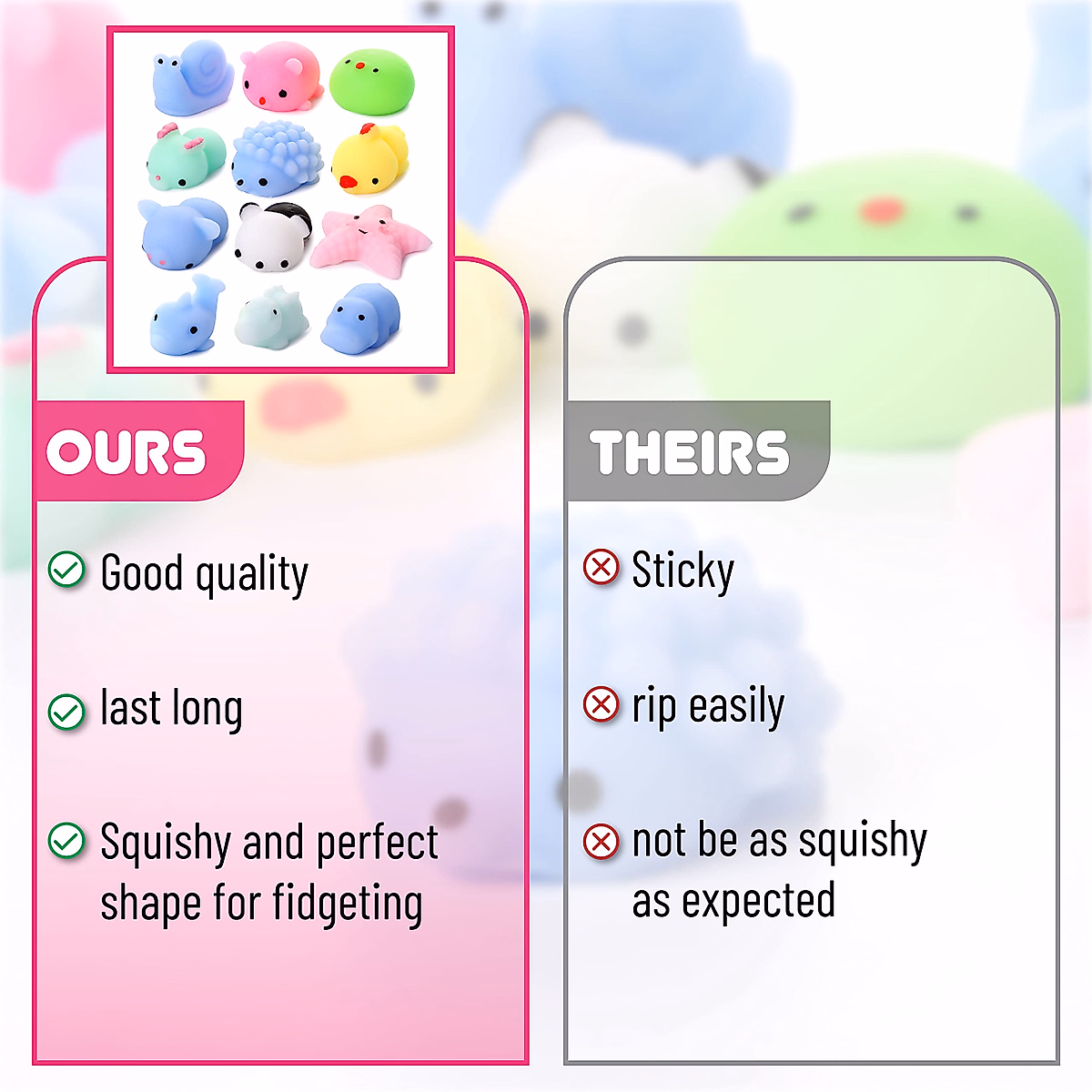 Mr. Pen- Squishy Toys, 12 Pack, Squishies, Squishy, Squishes for Kids, Squishy Toy, Squishy Pack, Squishes, Squishy Animals, Stress Relief Toy, Mini Squishes, Small Toys for Kids