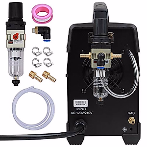 Pilot Arc Plasma Cutter, Cuwiny 50 Amp Dual Voltage 110/220v Non-Touch Pilot Inverter Air Plasma Cutting Machine, IGBT,14mm Clean Cut,16mm Max Severance, Fit For Carbon Steel,Copper, Iron and Aluminum