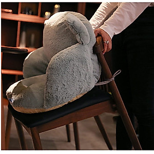 Fxaelian Seat Cushion Chair Pads Waist Pillow Back Cushion Décor Cute Cartoon Plush Thickened for Chair Car Home Office Patio Elephant