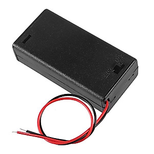 ALMOCN AA Battery Holder,1.5V Plastic AA Battery Storage Case Battery Clip Battery Box with ON/Off Switch and Leads Wire 1 Slots+2 Slots+3 Slots+4 Slots,Set of 4