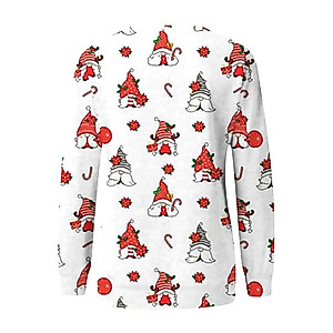 JJHAEVDY Christmas Fall Fashion Sweatshirts for Women Classic Sweatshirt Winter Letter Outfits Color Blocking Clothes Quarter Zip Sweatshirt Women Tunic(4-White,XX-Large)