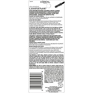 L'Oreal Paris Voluminous Makeup Lash Paradise Mascara, Voluptuous Volume, Intense Length, Feathery Soft Full Lashes, No Flaking, No Smudging, No Clumping, Blackest Black, 1 Count