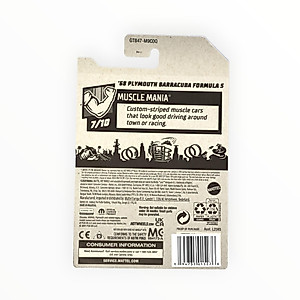 Hot Wheels - '68 Plymouth Barracuda Formula S - Muscle Mania - 7/10