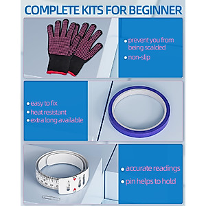 Nicpro Sublimation Tumblers Pinch Tool Set in Case, Sublimation Starter Kit with Tape&Glove, Perfect Sublimation Supplies Clamp for Pinch Tumbler 20oz