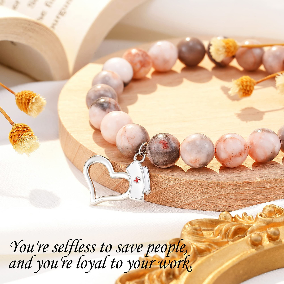 Dabem Nurses Week Gifts for Women, Nurse Accessories for Work Bracelets Appreciation Gifts for Nursing School, School Nurse Graduation Practitioner Gifts for Nurses