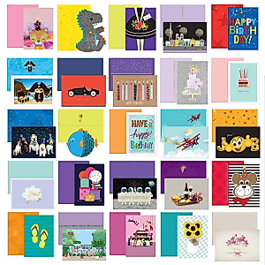 Hand-Crafted All Occasion Greeting Cards, 25 Count