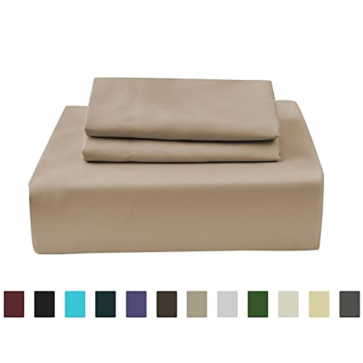 Whitney Home Textile Duvet Cover Set Queen Size 3 Piece Viscose Derived from Bamboo, Luxury Cooling Duvet Covers with Zipper Closure & Corner Ties 90" x 90"