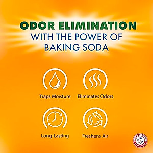 Arm & Hammer Essentials Hanging Moisture Absorber and Odor Eliminator, 17.5 oz., 3 Pack, Linen Fresh, Moisture Absorbers for Closets, Laundry Rooms and Bedrooms, Long-Lasting Freshness
