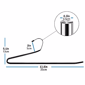 Corodo Pants Hangers, 10 Pack Pants Hangers Non Slip, Space Saving Hangers for Pants, Rubber Coating Short Neck Hangers