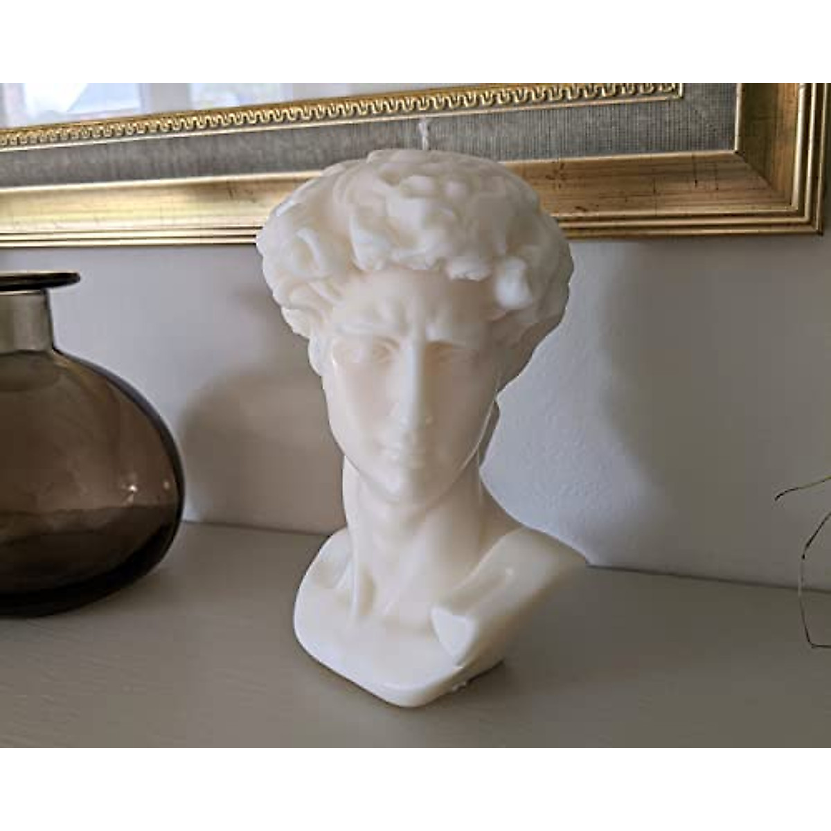 Large Bust David Statue Soy Wax Scented Candle Hand Poured Aroma Candle Home Candle