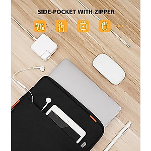 NIDOO 15.6 inch Laptop Sleeve Case Carrying Bag Handle for 16" MacBook Pro M2 M1 / 15.6" Lenovo Legion 5 / ThinkPad T15 P15s E15 L15 T15g P1 P15 P53 / 16" Legion 7i Gen 6 / Legion 5 Pro/ThinkPad T16