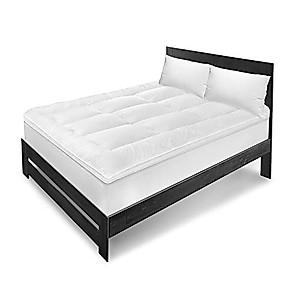 EcoPEDIC 2.5-Inch MemoryLOFT 100% Cotton Cover-Queen Mattress Topper, White