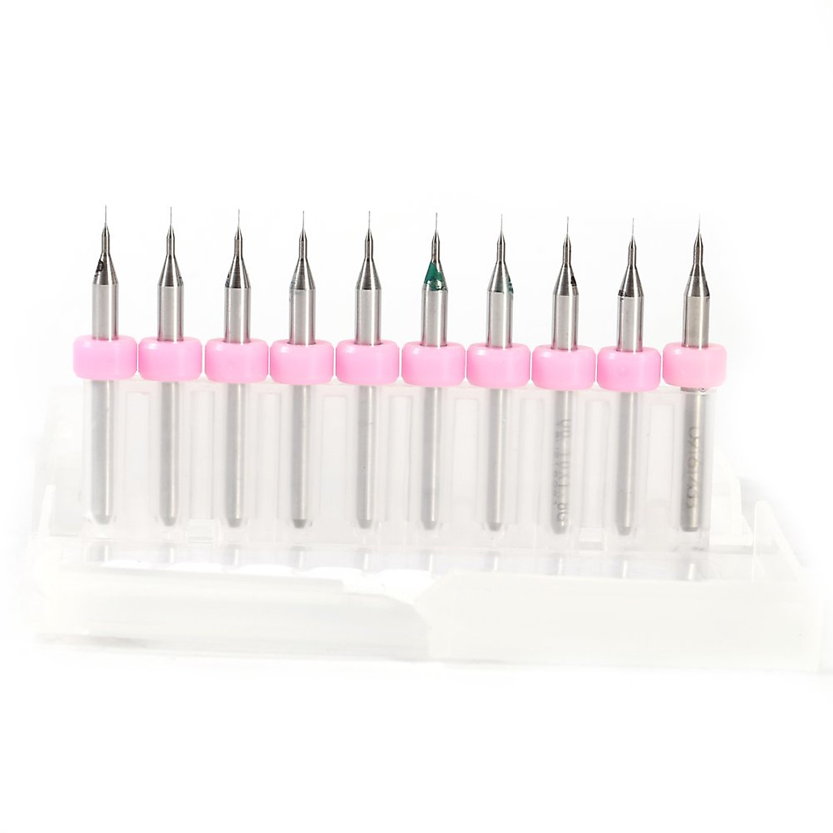 10pcs PCB Drill Bit Set, 0.7mm Micro Drill Bits 1/8" Shank Tungsten Carbide Rotary Tool for Print Circuit Board Stone CNC Engraving (0.7mm)